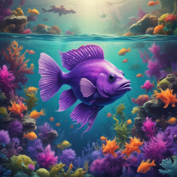 A Purple Fish Named Dana by @immaculatetoilet | Suno